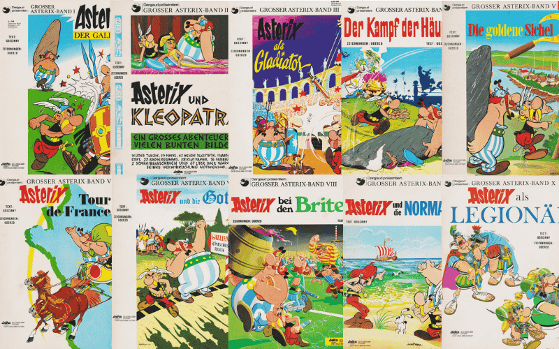 Elegantes Asterix Bande Reihenfolge Bilder