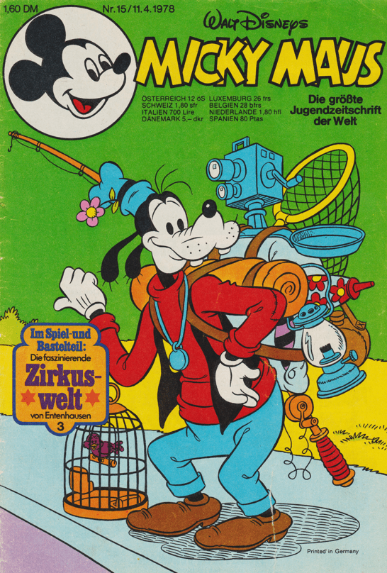 Micky Maus 1978: Heft 15 günstig gebraucht kaufen – secondcomic