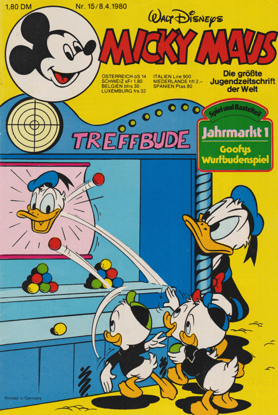 Micky Maus 1980: Heft 15 günstig gebraucht kaufen – secondcomic